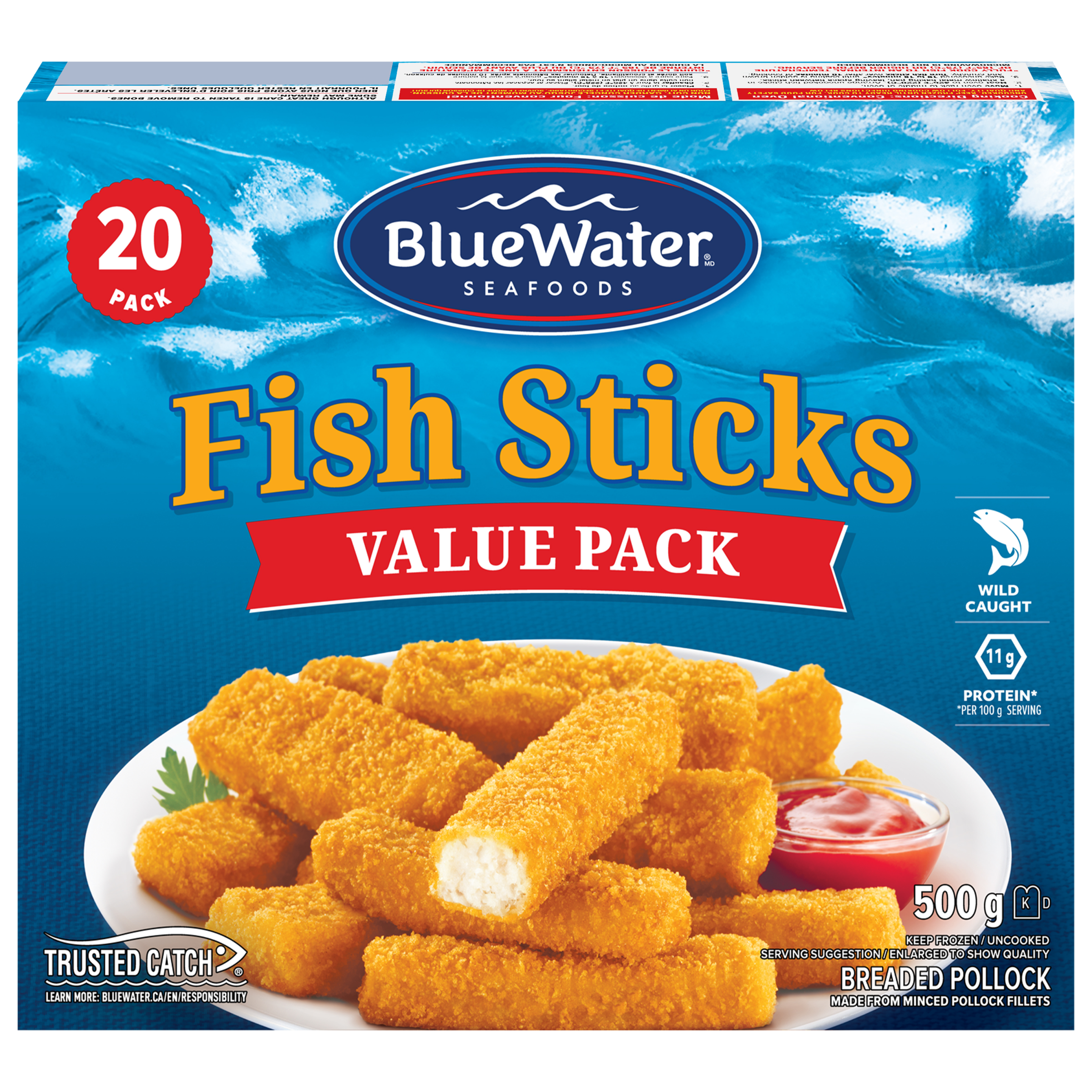 Value Pack Fish Sticks - BlueWater Seafoods