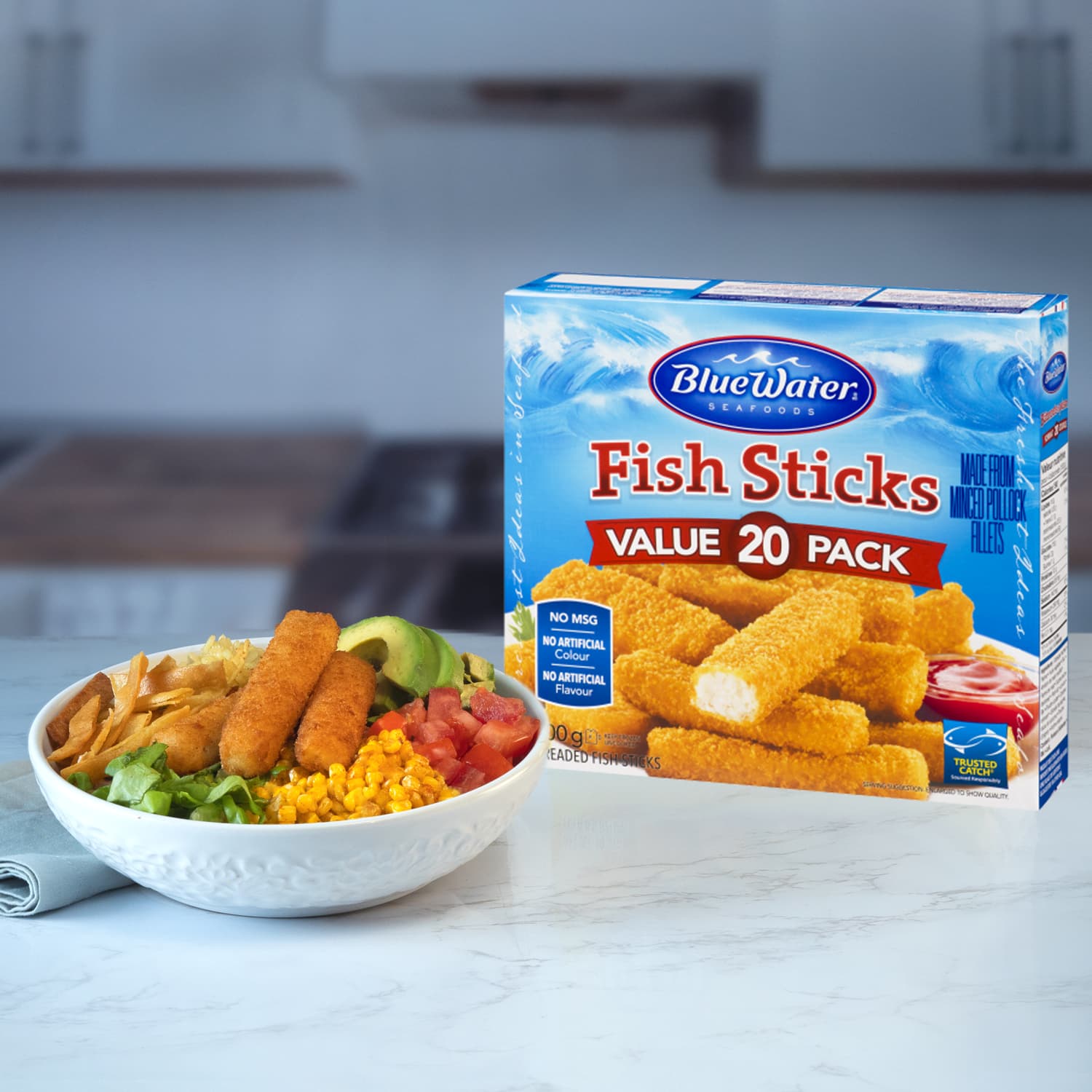 Value Pack Fish Sticks - BlueWater Seafoods