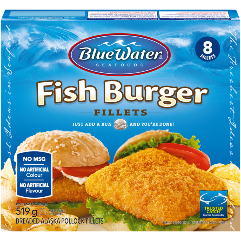 Fish Burger Fillets - BlueWater Seafoods