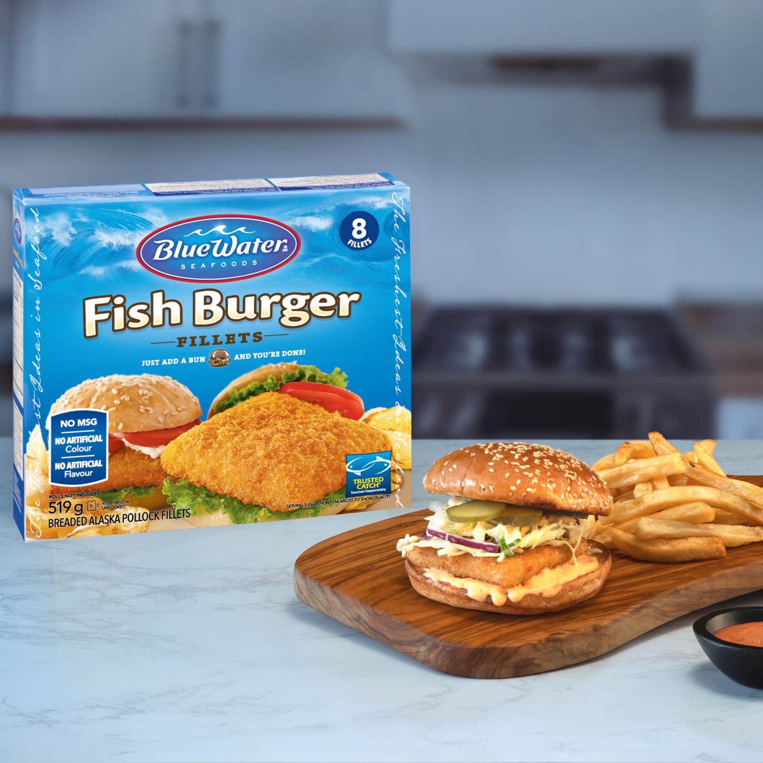 Fish Burger Fillets - BlueWater Seafoods